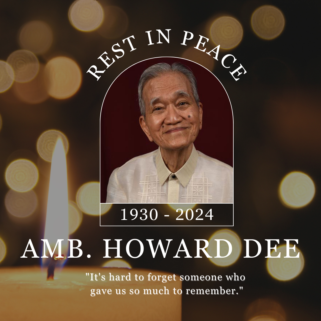 Our sympathies to the family of Ambassador Howard Dee – Dios Mabalos Po ...